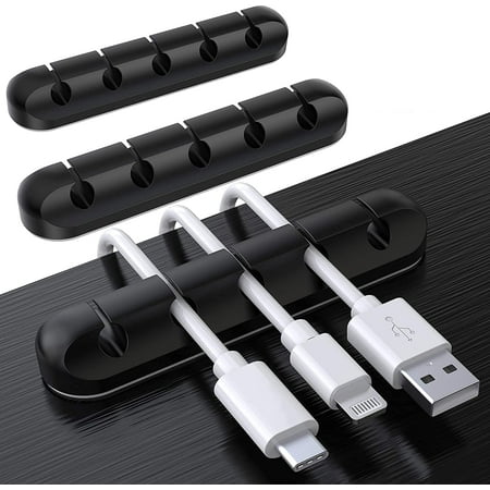JOYWEI Desktop Cable Organizer Clips, 3 Pack Cable Holder, Cord ...