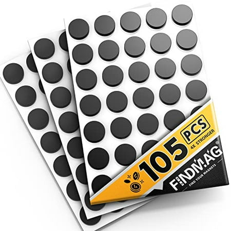 105 Pcs Round Magnets with Adhesive Backing, Magnetic Tape, Flexible ...