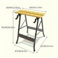 1Set Foldable Woodworking Workbench, 220LBS Capacity, Adjustable with ...
