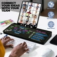Desktop Whiteboard with Storage Compartment and Phone & Tablet Slot ...