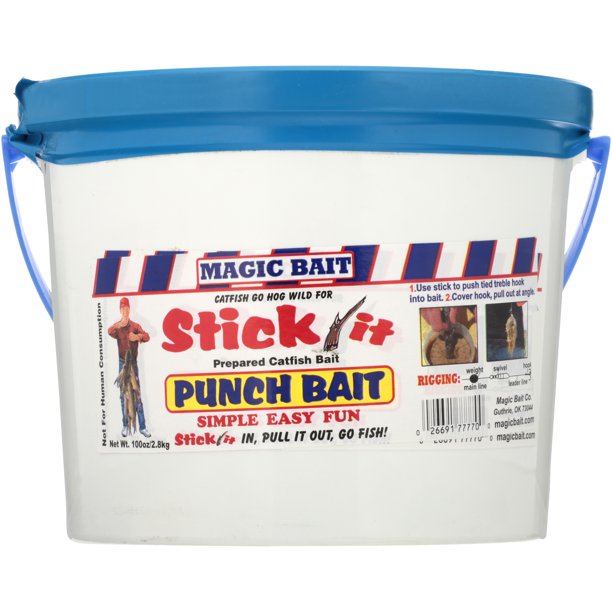 Magic Bait Stick It Prepared Catfish Bait 100 oz. Tub - Walmart.com ...