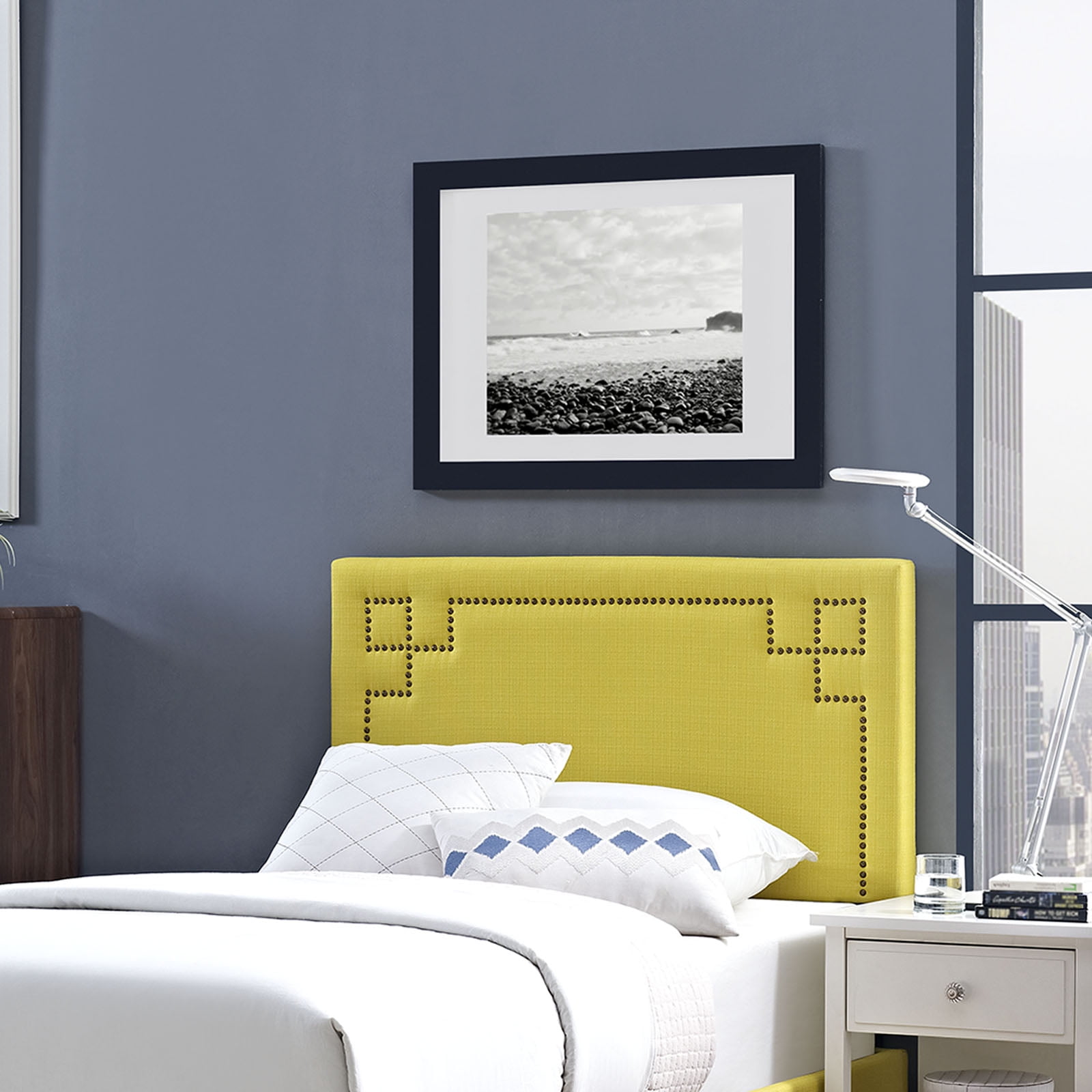 Modway Josie Nail Button Accent Headboard, Multiple Sizes and Colors ...