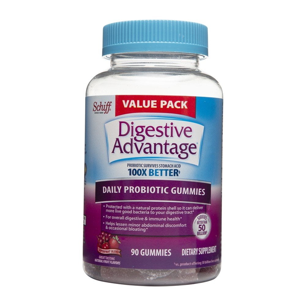 Digestive Advantage - Daily Probiotic Gummies Value Pack Superfruit ...