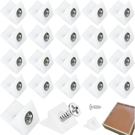 100 Pieces Drawer Reinforcement Connector, Drawer Bottom Repairer Small ...