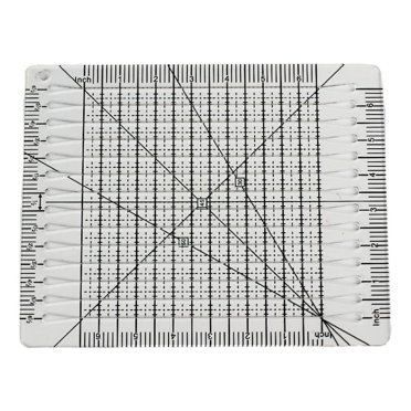 Slotted Quilting Ruler Square Acrylic Fabric Cutting Clear Mark Non ...