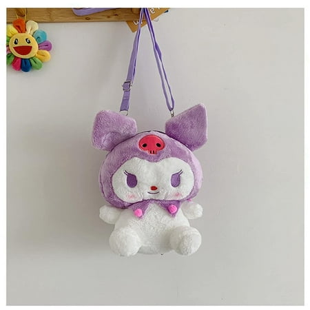 Kawaii Sanrios Plush Cartoons Anime Melody Kuromi Cinnamoroll Shoulder ...