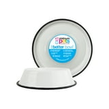 Platinum Pets Stainless Steel Non-Tip Bowl, Medium, Pearl White ...