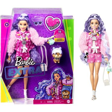 Barbie Made To Move Doll with 22 Flexible Joints Long wavy Brunette ...