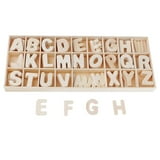 HILABEE 156Pcs Small Wooden Craft Letters, Alphabet Cutouts with ...