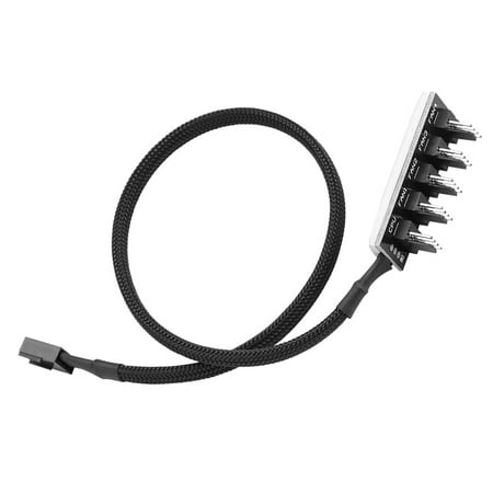 1 Female To 5 Male PC 4-Pin Hub Adapter CPU Cooling Fan Fan Hub ...