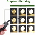 Under Cabinet LED Puck Lighting Kit with Touch Dimmer Switch - Black ...