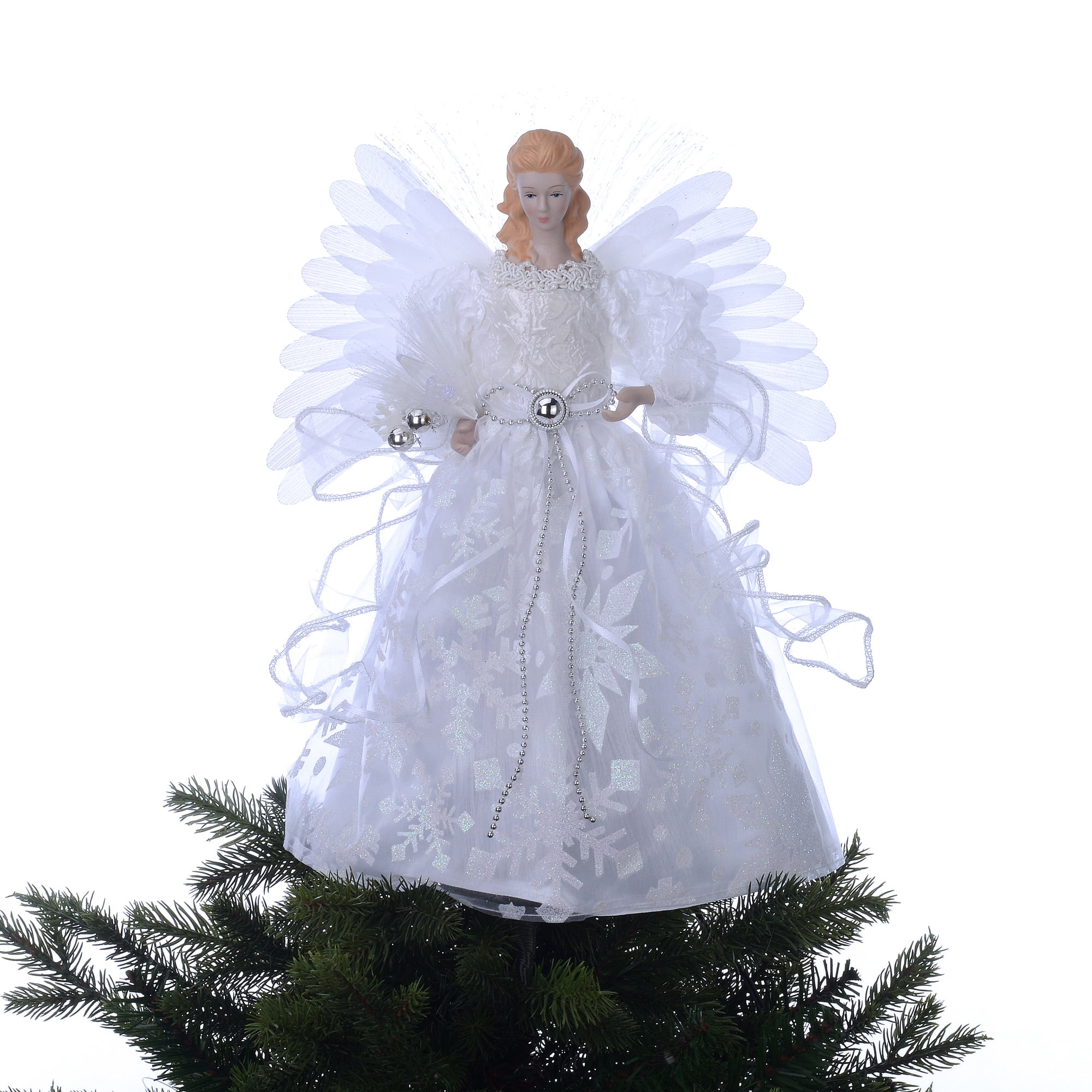 Christmas Angel Tree Topper Coloring Page
