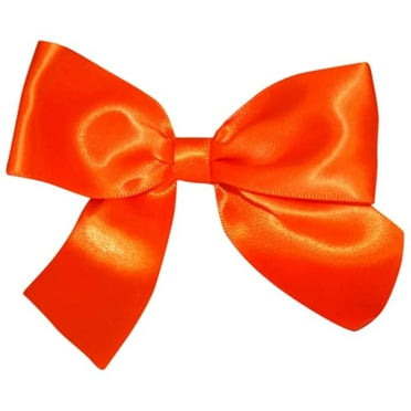 Orange Satin 5inch Gift Wrapping Decorative Pull Bows -10pack - Walmart.com