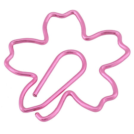 LHCER 12 Pcs Creative Cherry Blossom Shape Paper Clips Bookmark Marking ...