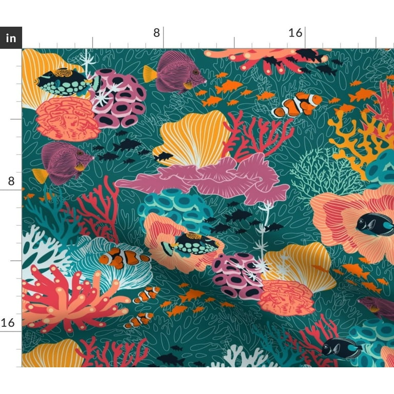 Coral Reef Print Fabric