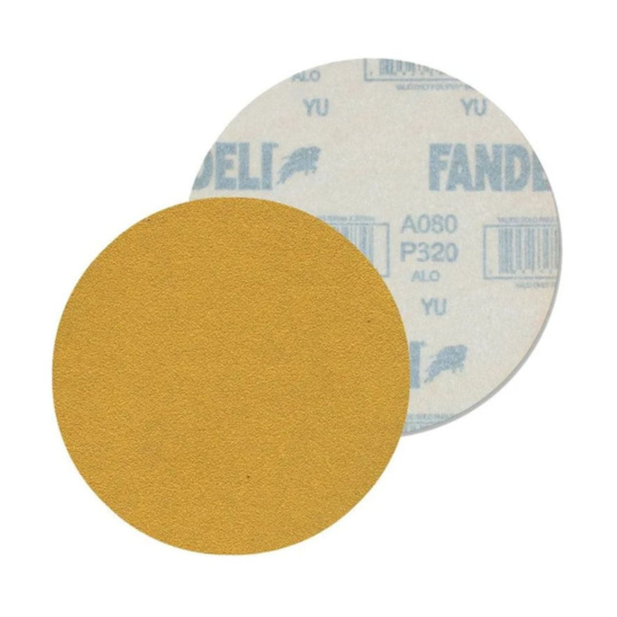 100pz Disco Lija Fandeli A080 Grano 320 Velcro 04350 5pLG para Lacas, Pinturas, Maderas y ...