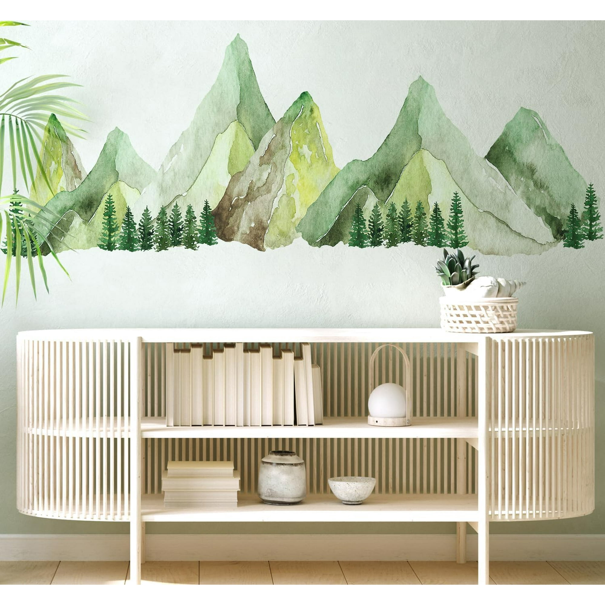 Click here for Fuzhong-Watercolor Mountain Wall Decals Peel And S... prices