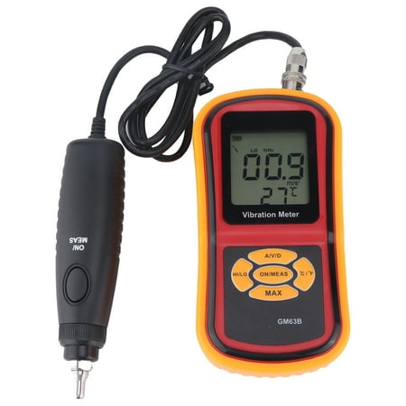 ANGGREK Pocket Vibrometer,Digital Vibration Meter,GM63B Vibration Meter Speed Acceleration ...