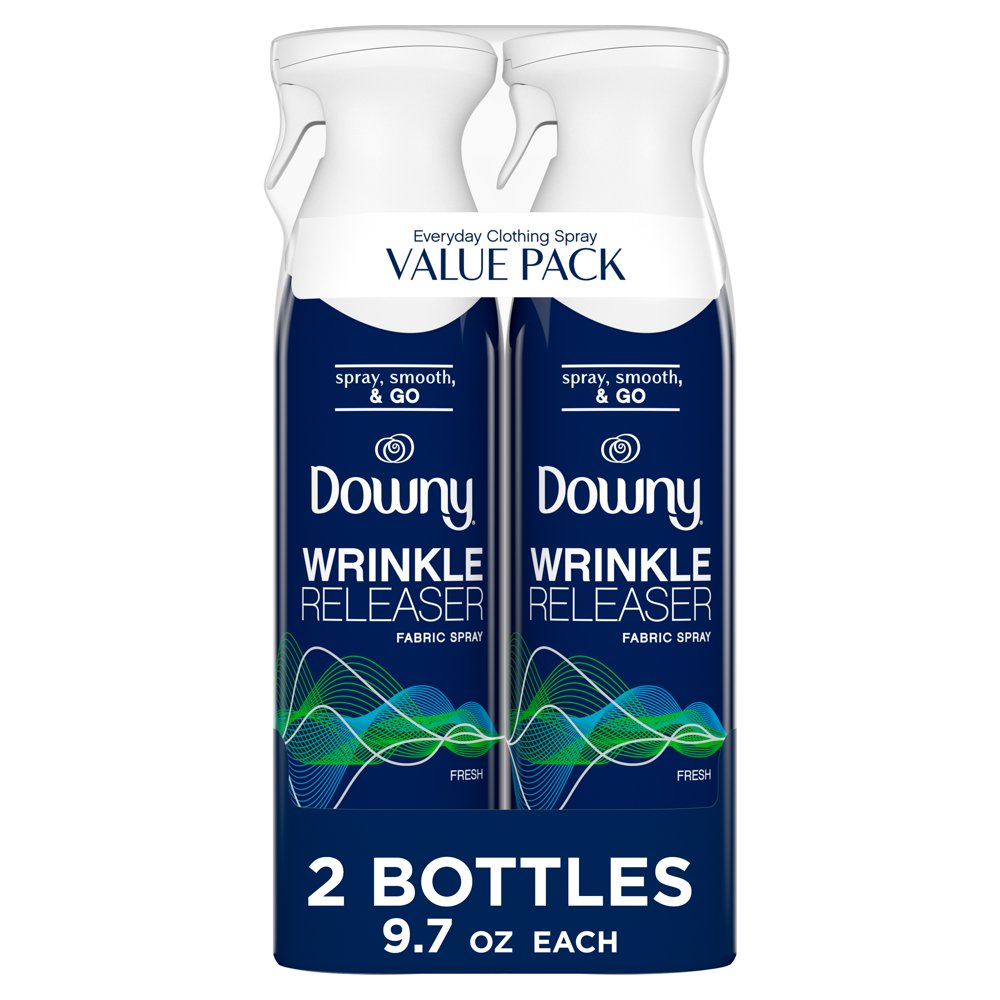 Downy WrinkleGuard Wrinkle Releaser Fabric Spray, Fresh, 2 ct - Walmart ...