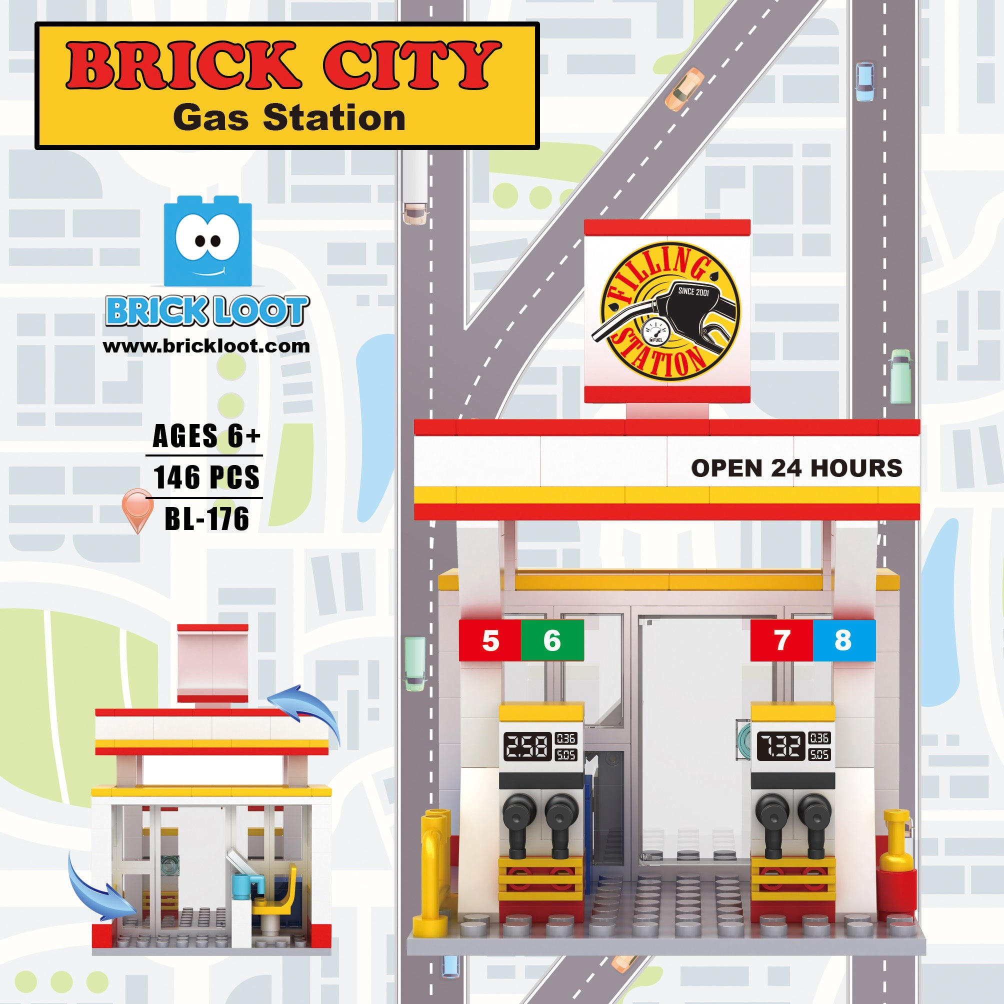 Mini City - Brick City Gas Station - Walmart.com
