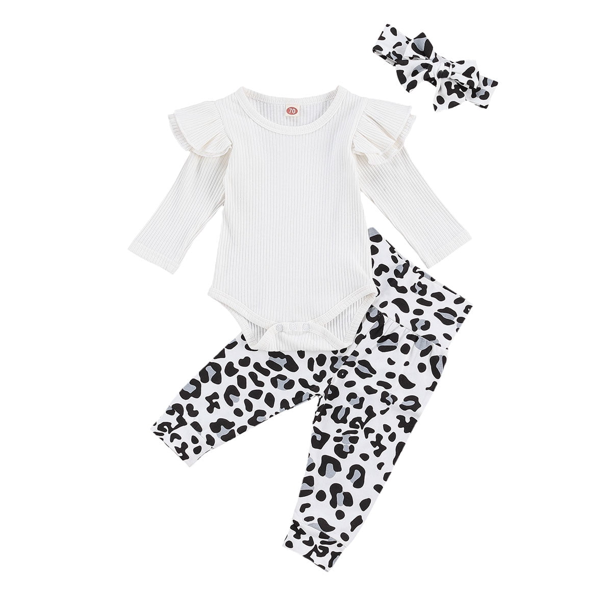 Click here for Faithtur Baby Three Pieces Flying Sleeve Romper Lo... prices