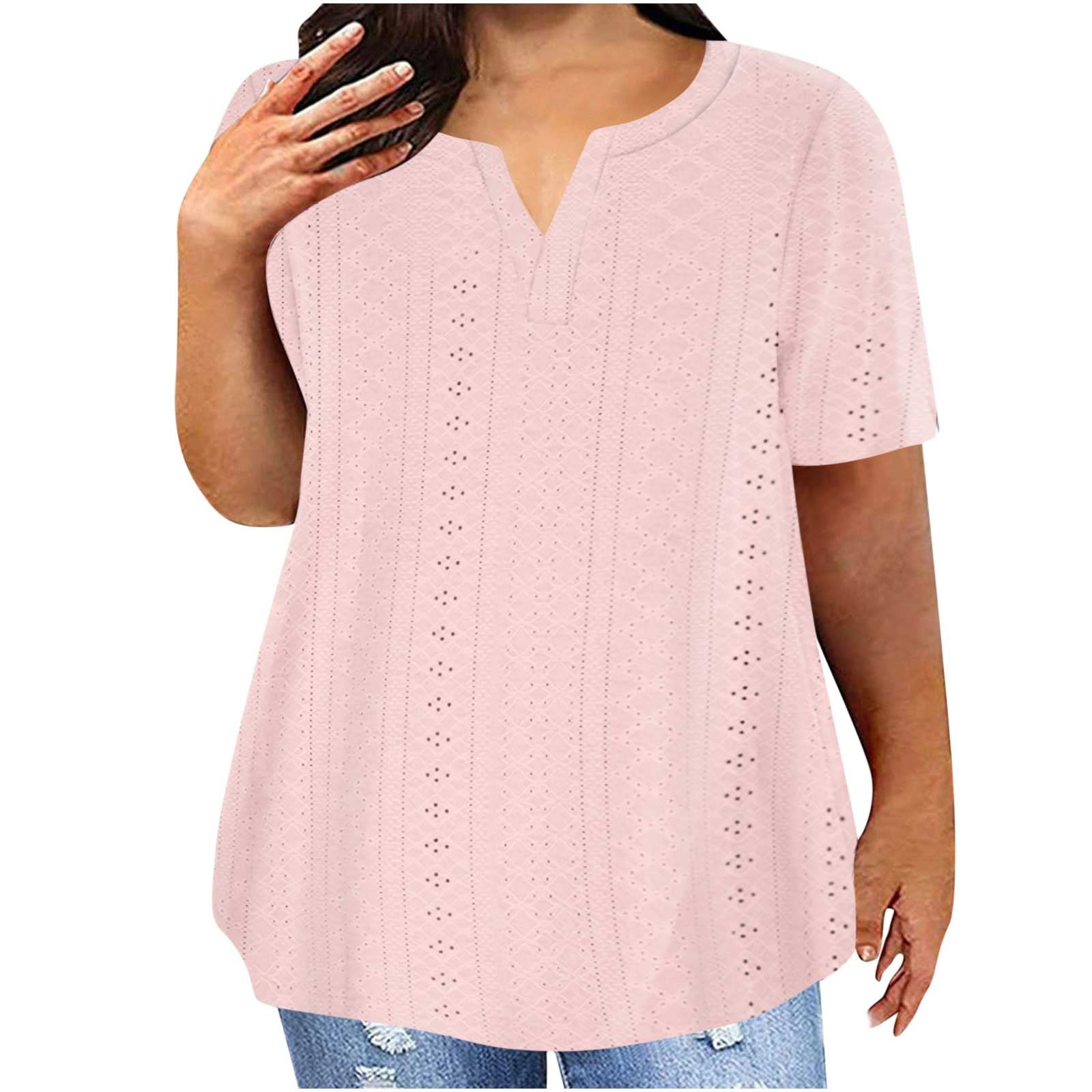 Click here for Besolor Plus Size Tops For Women V Neck Loose Cuto... prices