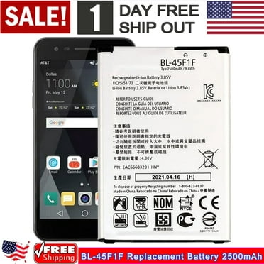 BL-45F1F Lithium-Ion Replacement Phone Battery for LG Fortune 2, Risio ...