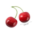 10 Pair Artificial Fruit False Cherries Simulations Cherries ...