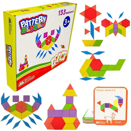 UPC 704751146597 - Wooden Pattern Blocks Shape Puzzle Home school ...