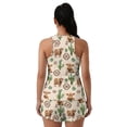 Binienty Cactus Calf Women's Athletic Tank Top Shorts Set, Side Pocket ...