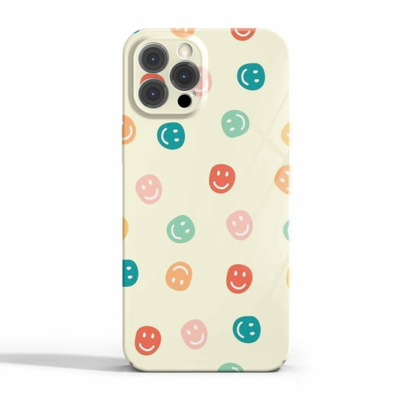Smiley face Case for iPhone 12 Pro Max,Aesthetic Art Design Full Cover ...
