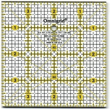 Omnigrid 8" Right Triangle Ruler, Quarter-Square Triangle Quilter's ...