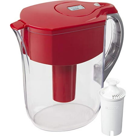 Brita Standard Grand Water Filter Pitcher, Large 10 Cup, Red | Walmart ...