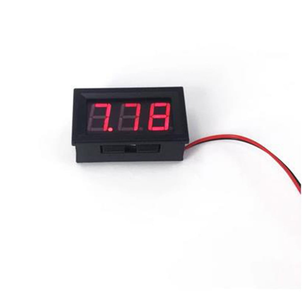 Mini Dc5-120V Led Digital Voltmeter Blue Panel With 3 Digits Display 0. ...
