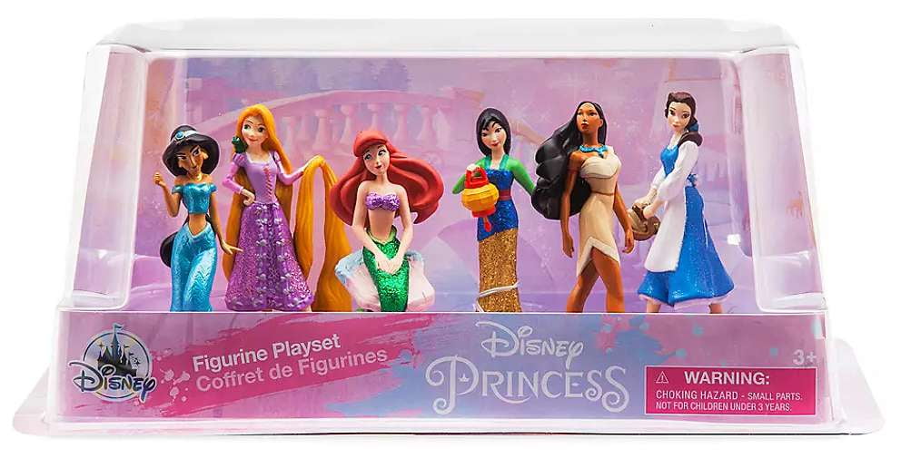 Disney Princess 6-Piece PVC Figure Play Set (Ariel, Belle, Pocahontas ...