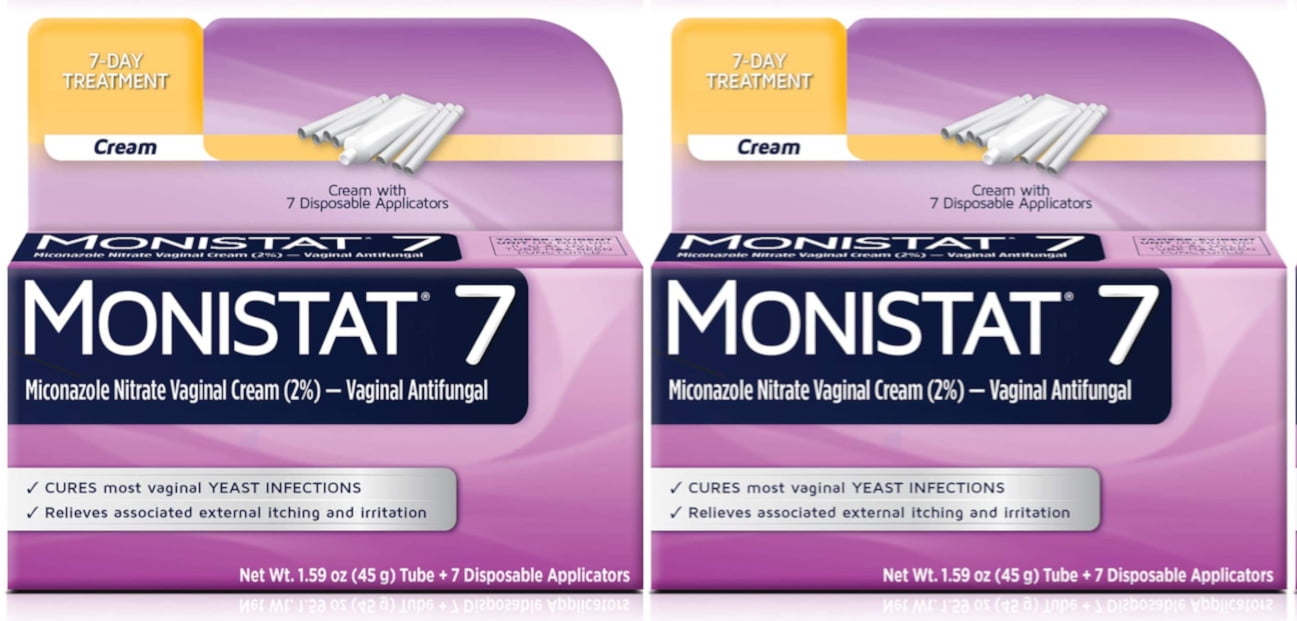 Monistat 7-Day Treatment Vaginal Antifungal Cream, For 7 Days - 1 Kit ...