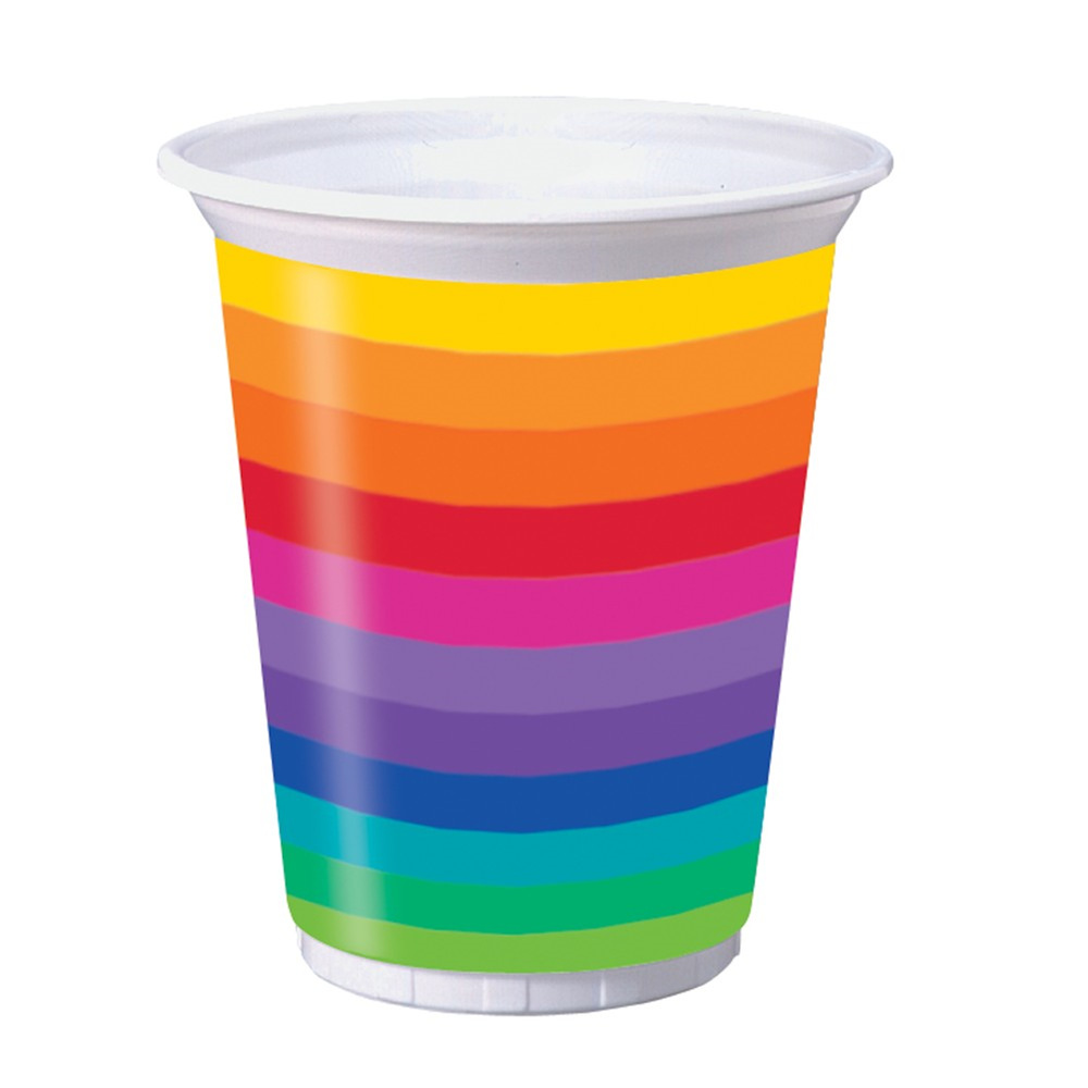 Rainbow 16 Oz Plastic Cups,Pack of 8 - Walmart.com