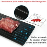 Wailicop Meat Defrosting Tray, Aluminum Thaw Plate for Bacon, Chicken ...