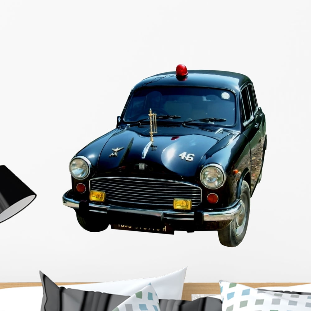 Indian Police Car Wall Mural by Wallmonkeys Peel and Stick Graphic (24 ...