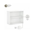 Bush Business Furniture Hybrid Small 2 Shelf Bookcase, White ...