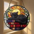 Animal Theme Window Art – Black Cat Glass Design - Walmart.com