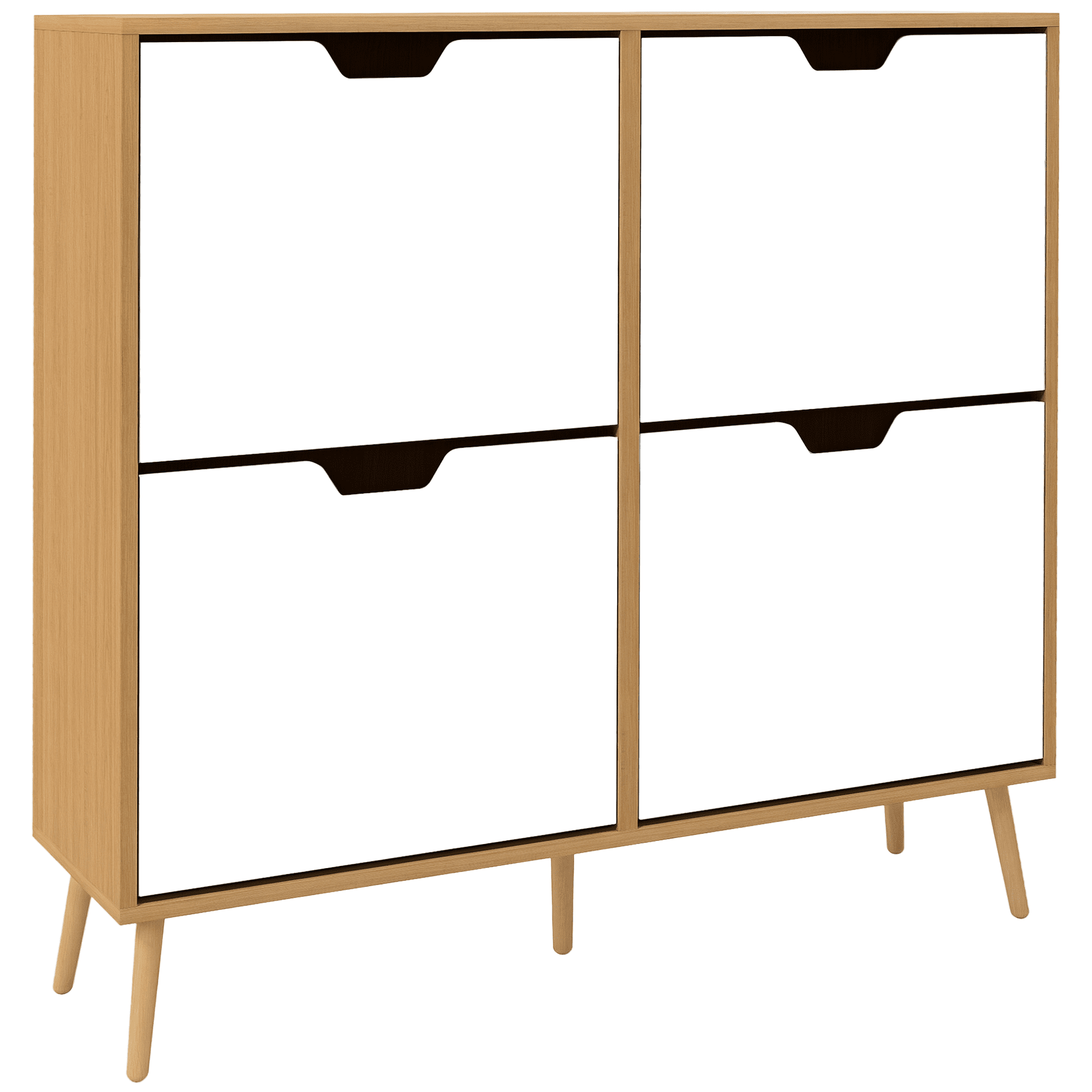 Click here for Homcom Shoe Cabinet With 4 Flip Drawers And Adjust... prices