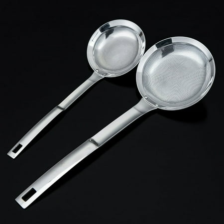 Stainless Steel Fine Mesh Wire Oil Skimmer Strainer Flour Colander ...