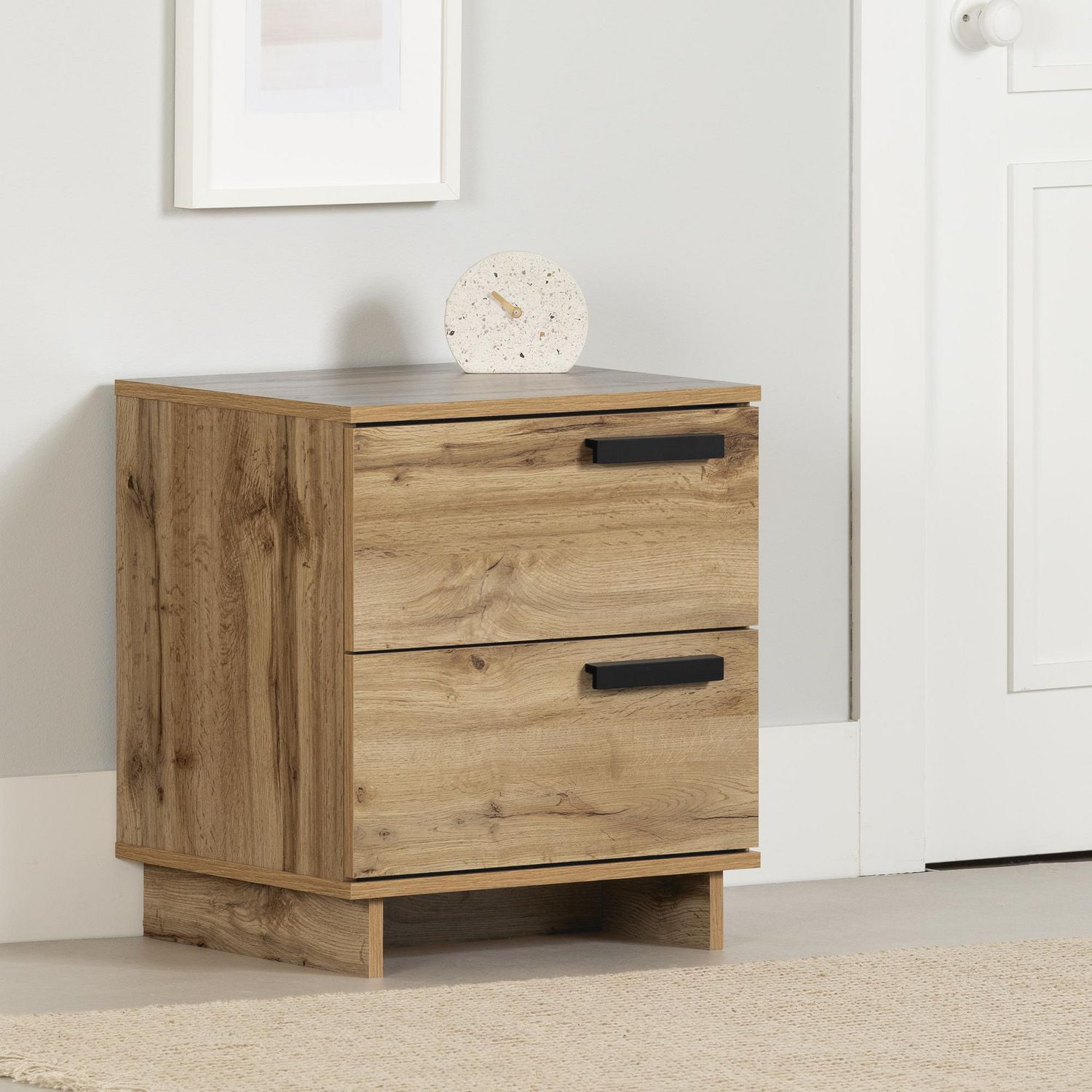 Click here for South Shore Cavalleri Nightstand With 2 Drawers Fo... prices