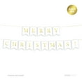 Merry Christmas! Gold Ink Pennant Party Banner - Walmart.com