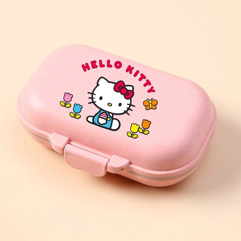 Caja de pastillas portátil de dibujos animados Kawaii Sanrio Hello ...