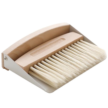 densenon Table Brush Set Mini Magnetic Dustpan And Metal Brush Set ...