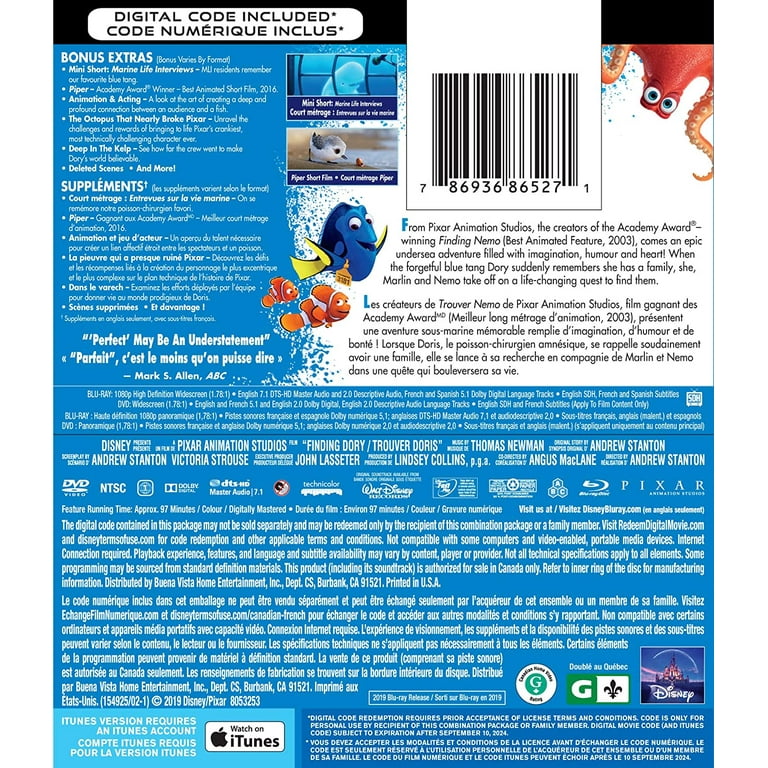 Finding Nemo Dvd 2003