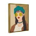 Free Shipping! Stupell Industries Boho Fashion Girl Portrait Botanical ...