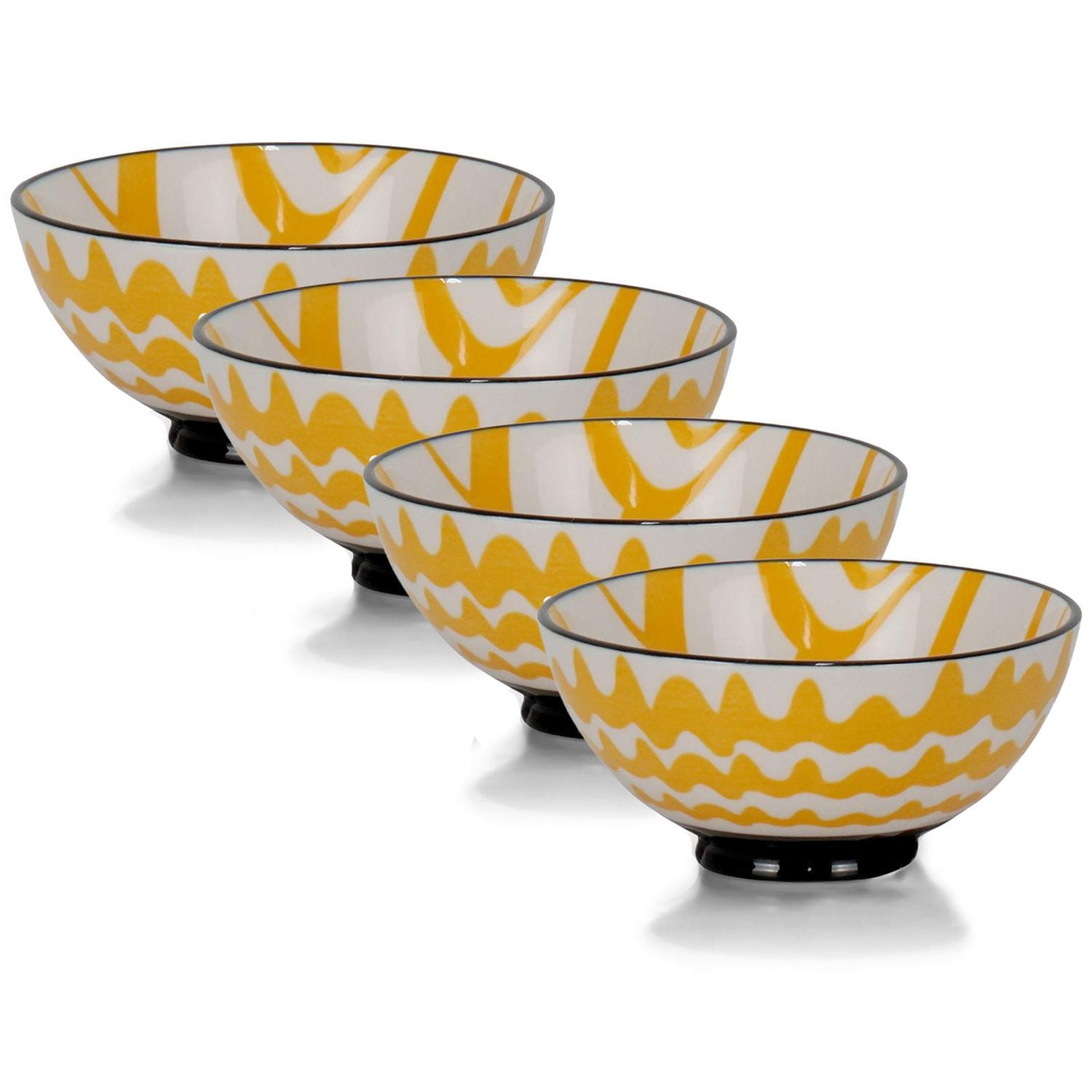 Click here for Brilliant Chevron Biscotti Bowl 10cm  Set Of 4 prices
